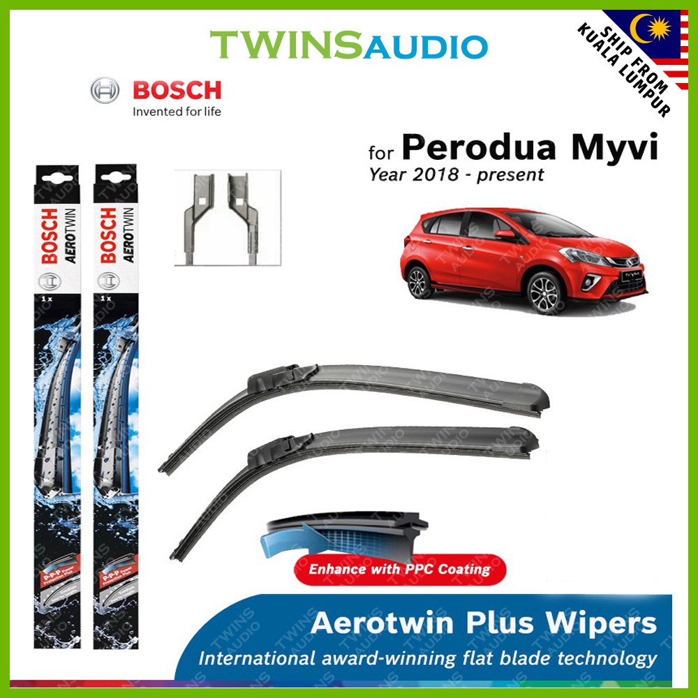 Bosch Aerotwin Plus (Denso Top Lock) Wiper Set for Perodua Myvi D20N ...