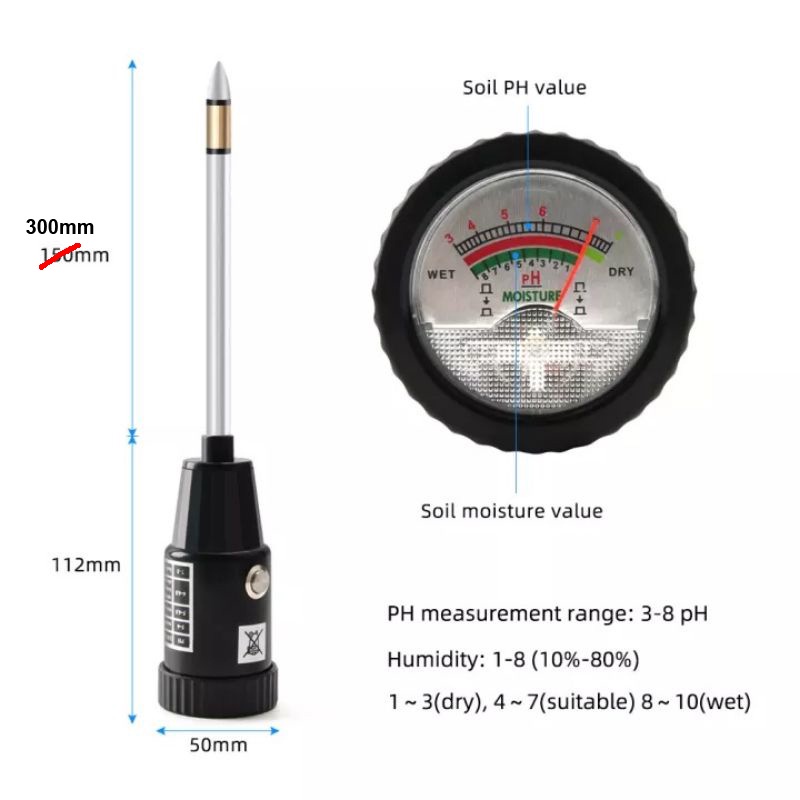 Original Takemura Japan / China soil pH meter tester and temperature dm ...