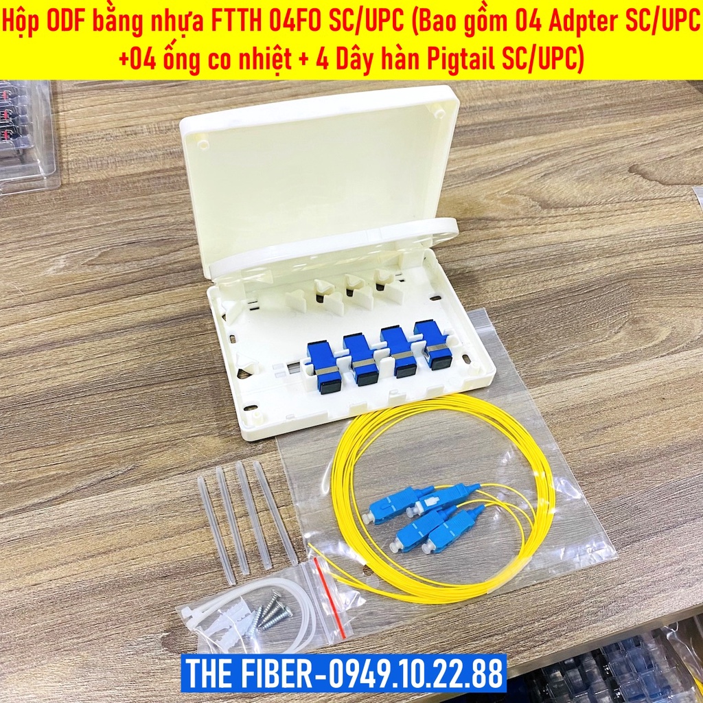 Ftth plastic ODF box 02FO/04FO SC/UPC (Full accessories) | Shopee Malaysia