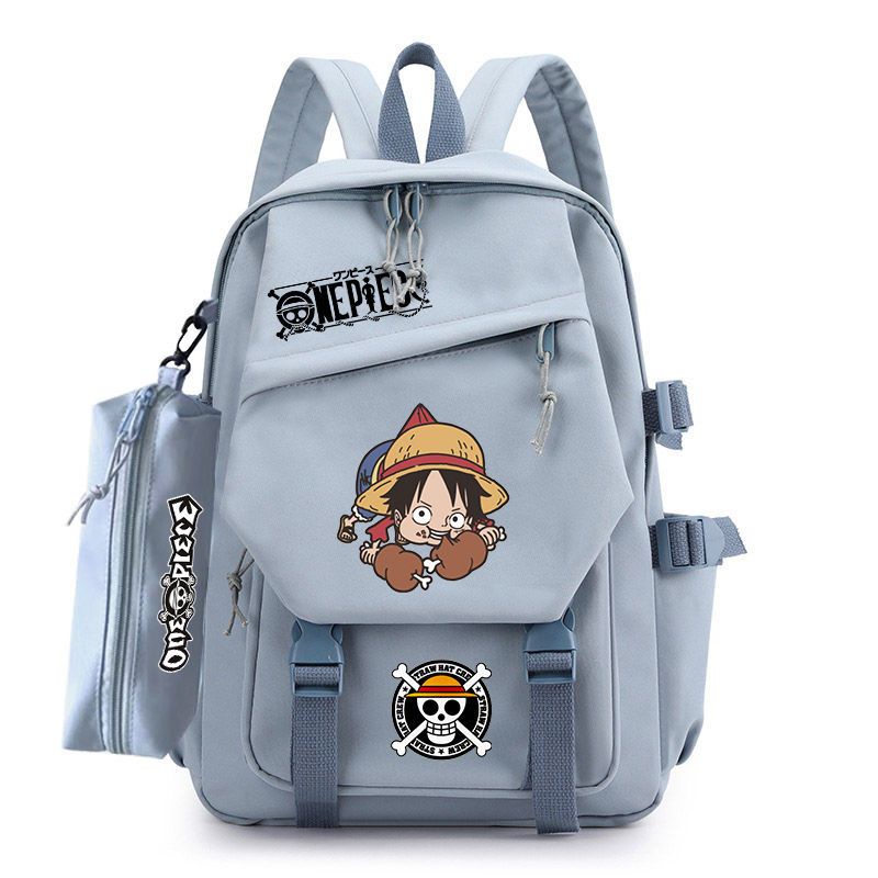 Cartoon One Piece School Bag Backpack Korean Version Large Capacity Beg ...