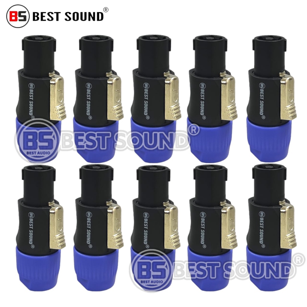 10pcs 4-polw 4pin Plugs Male Speakon Connector Head Line Plug Speaker ...