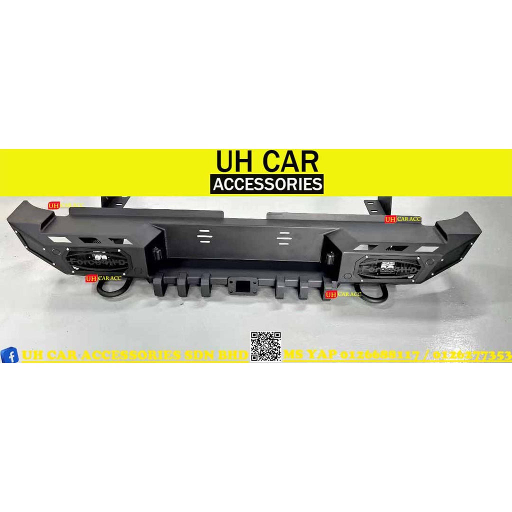 TOYOTA HILUX VIGO REVO ROCCO ROGUE FORCE TK STEEL REAR BUMPER BULL BAR ...