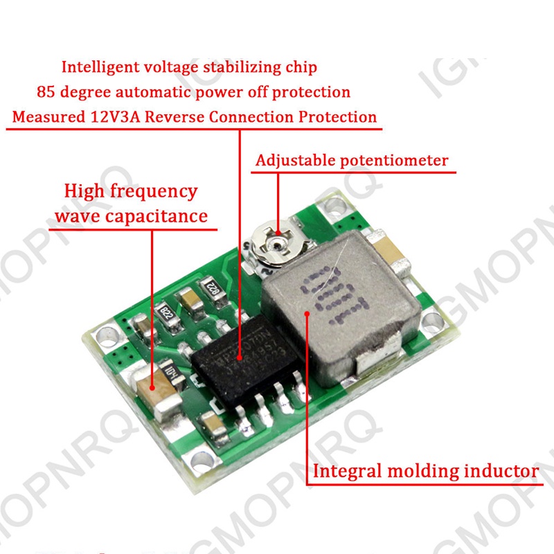 Mini360 DC-DC Buck Converter Step Down Module 4.75V-23V to 1V-17V ...