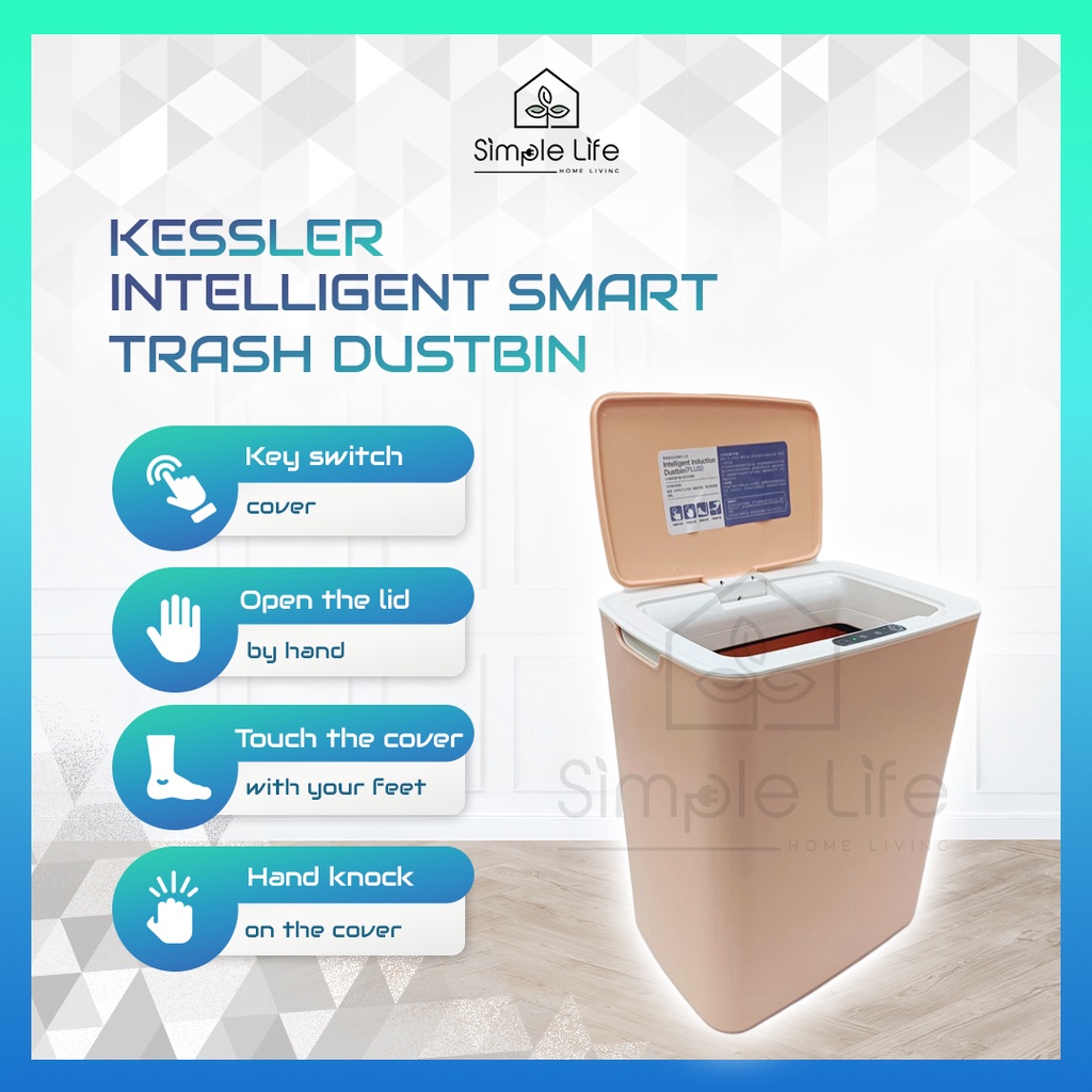 Dustbin Smart Intelligent Sensor Trash Rubbish Container FREE GIFT ...