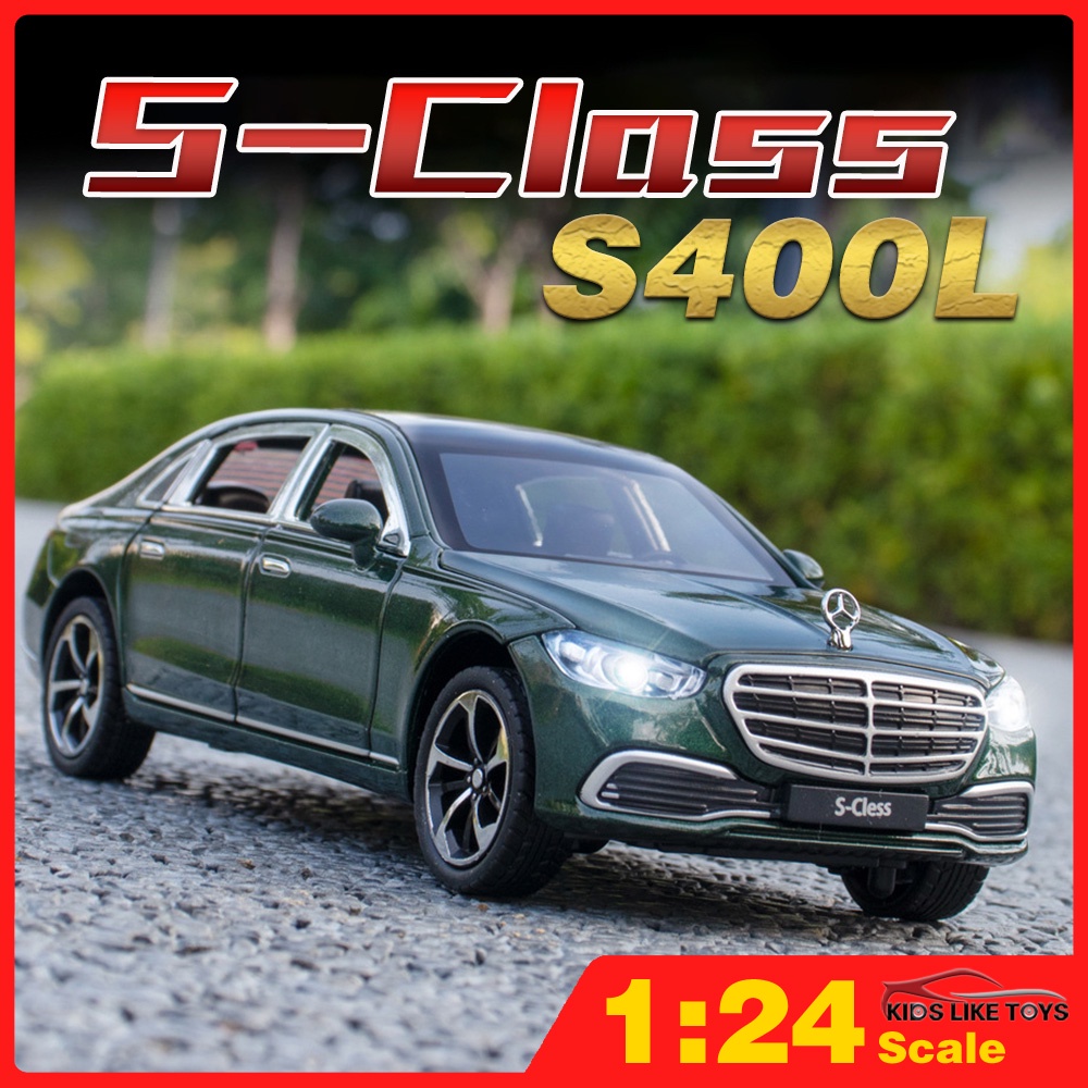 KLT Scale 1/24 Benz S400L S-Class Metal Diecast Alloy Toys Cars Models For Boys Children Kids ...