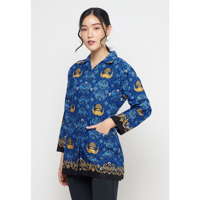 Batik-latest Women's Batik 2022 PNS Service Uniform/ Civil Servant ...