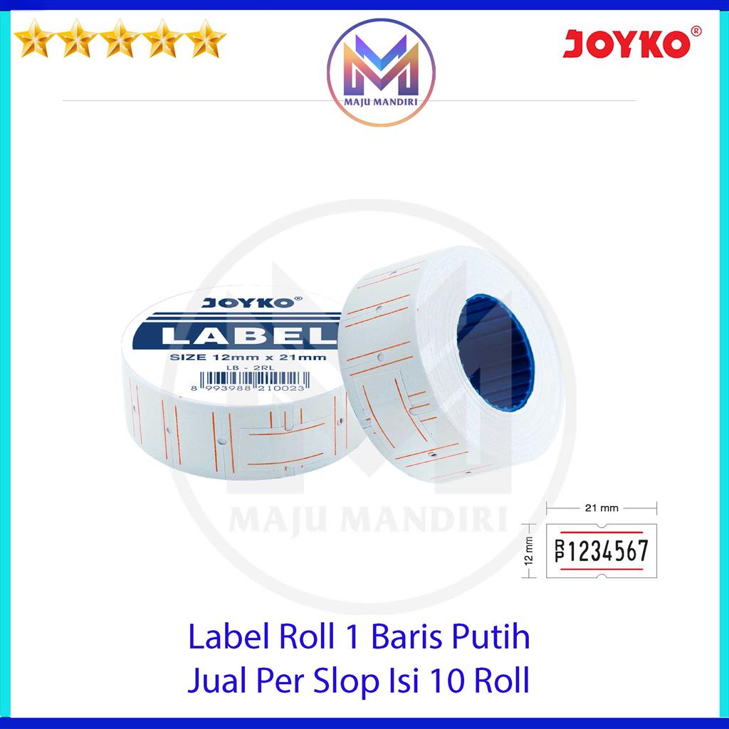 Joyko Roll Label Paper 1 Line P2RL / Refill Price Labels 1 Line For ...