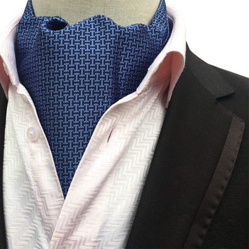 Cravat Ascot Neck-tie Polka Dot Paisley Silk Ties Red Bule Fashion ...