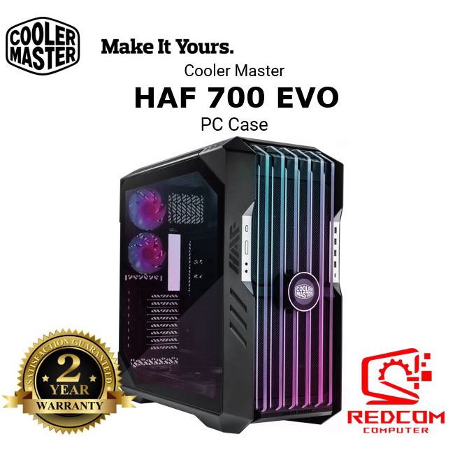 Cooler Master HAF 700 EVO Case, Removable Top Panel, Rotatable Radiator ...