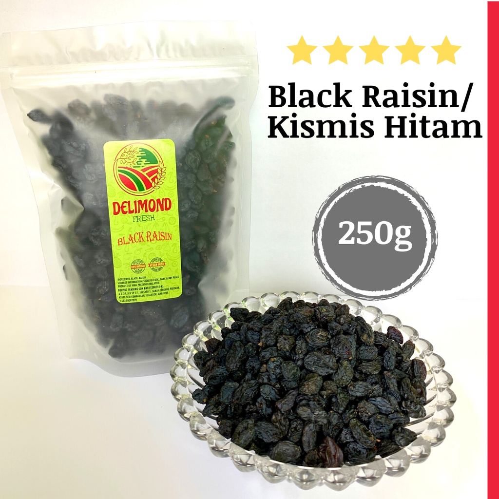 [𝐍𝐄𝐖 𝐒𝐓𝐎𝐂𝐊] Fresh Premium Quality Black Raisin |Kismis Hitam USA ...