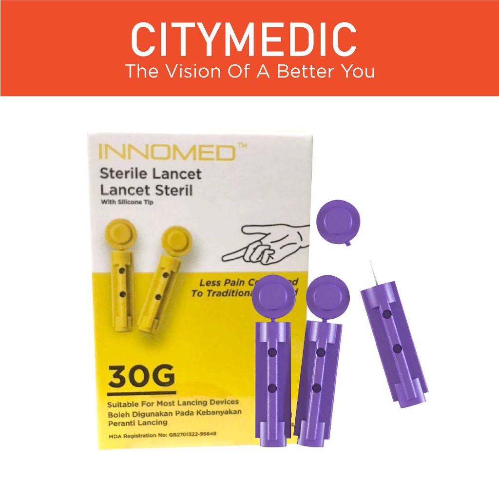 INNOMED™ Sterile Lancet with Silicone Tip (50's) | Shopee Malaysia