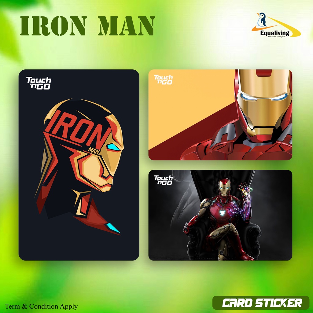 IRONMAN - Touch n Go Card Sticker Cover ,TNG CARD sticker ,AVENGERS ...