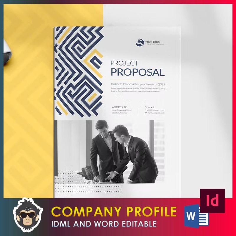 Modern Project Proposal, Word Template 16 pages | Shopee Malaysia
