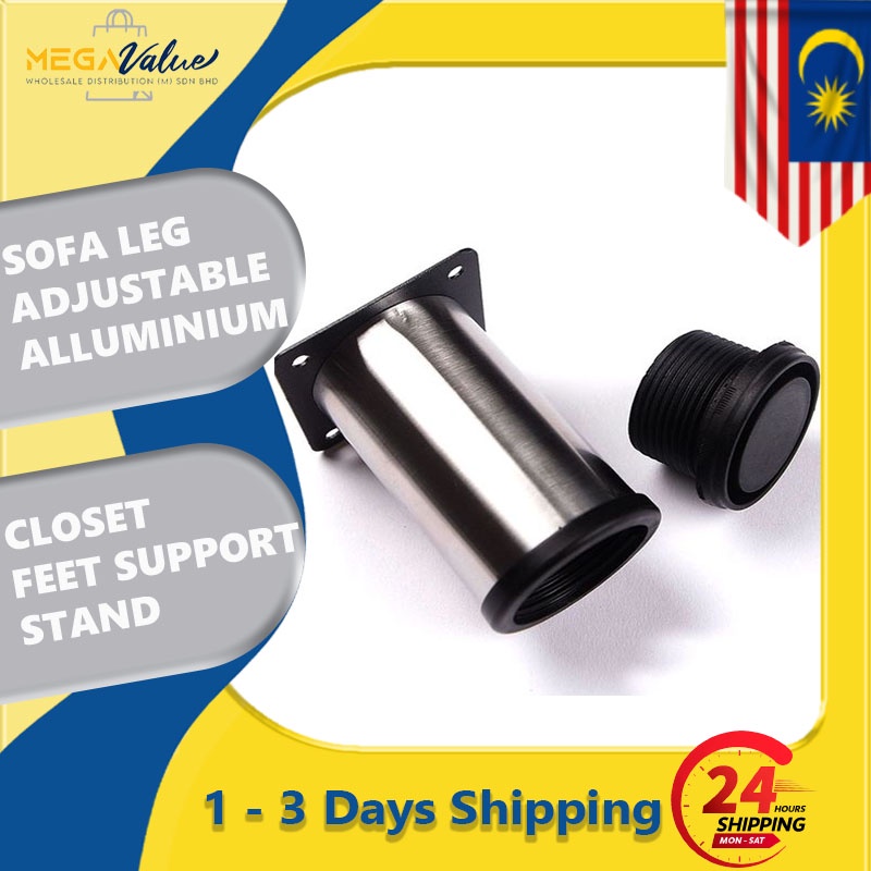 READY STOCK | New Upgrade Sofa Leg Adjustable Aluminum Sofa Leg ...