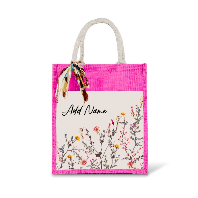 [BAG SULAM NAMA] JUTE BAG SLING TOTE CANVAS BAG MEDIUM SIZE ...