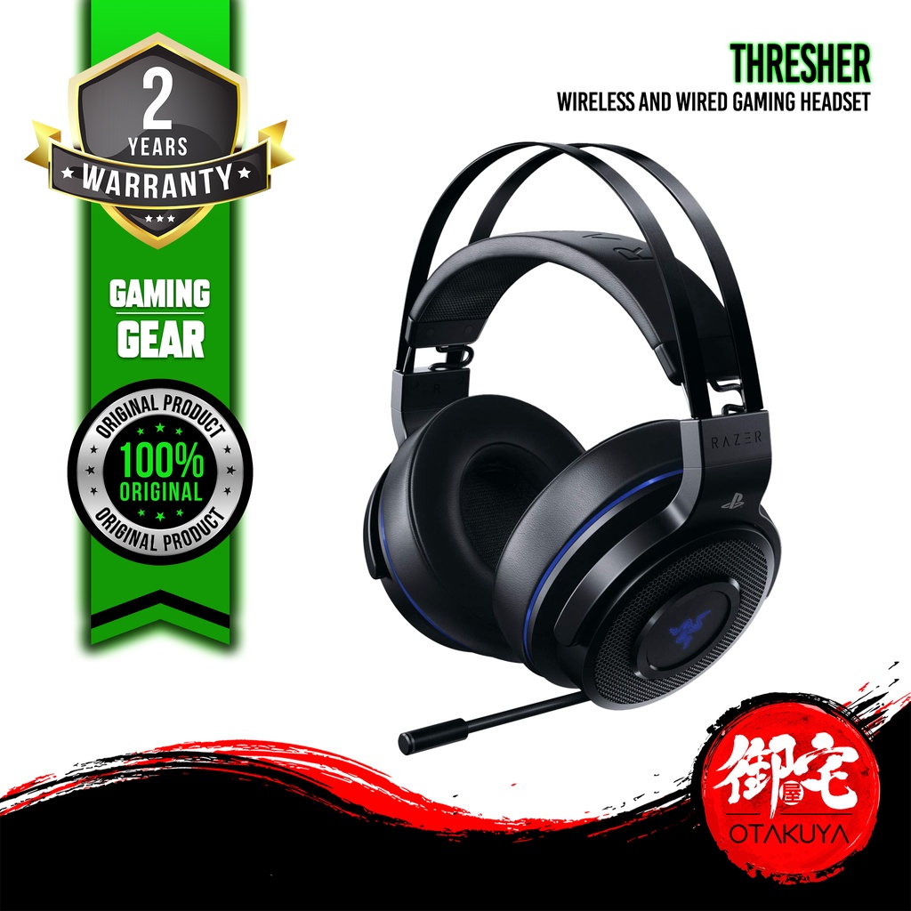 RAZER Thresher Wireless & Wired Stereo Headset Lag-Free Connection ...