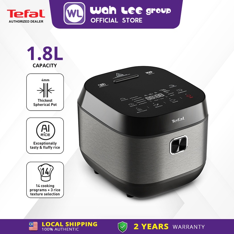 Tefal Delirice Plus Rice Cooker 1.8L (10 Cups) RK776B WAH LEE STORE | Shopee Malaysia