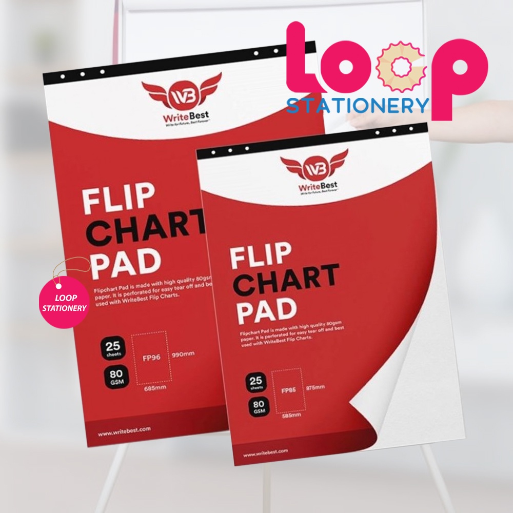 Writebest Flip Chart Pad 80gsm 25 Sheet | Shopee Malaysia
