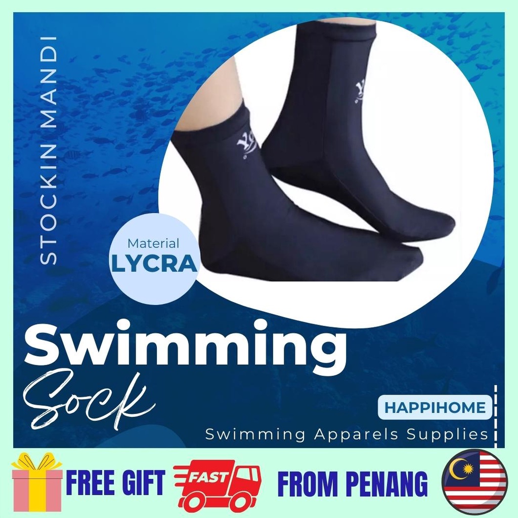 Water Sport Swimming Sock Lycra Spandex Swim Socks Swimming Diving ...