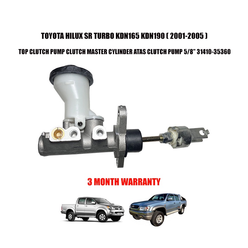TOYOTA HILUX SR TURBO KDN165 KDN190 2001-2005 ATAS TOP CLUTCH PUMP ...