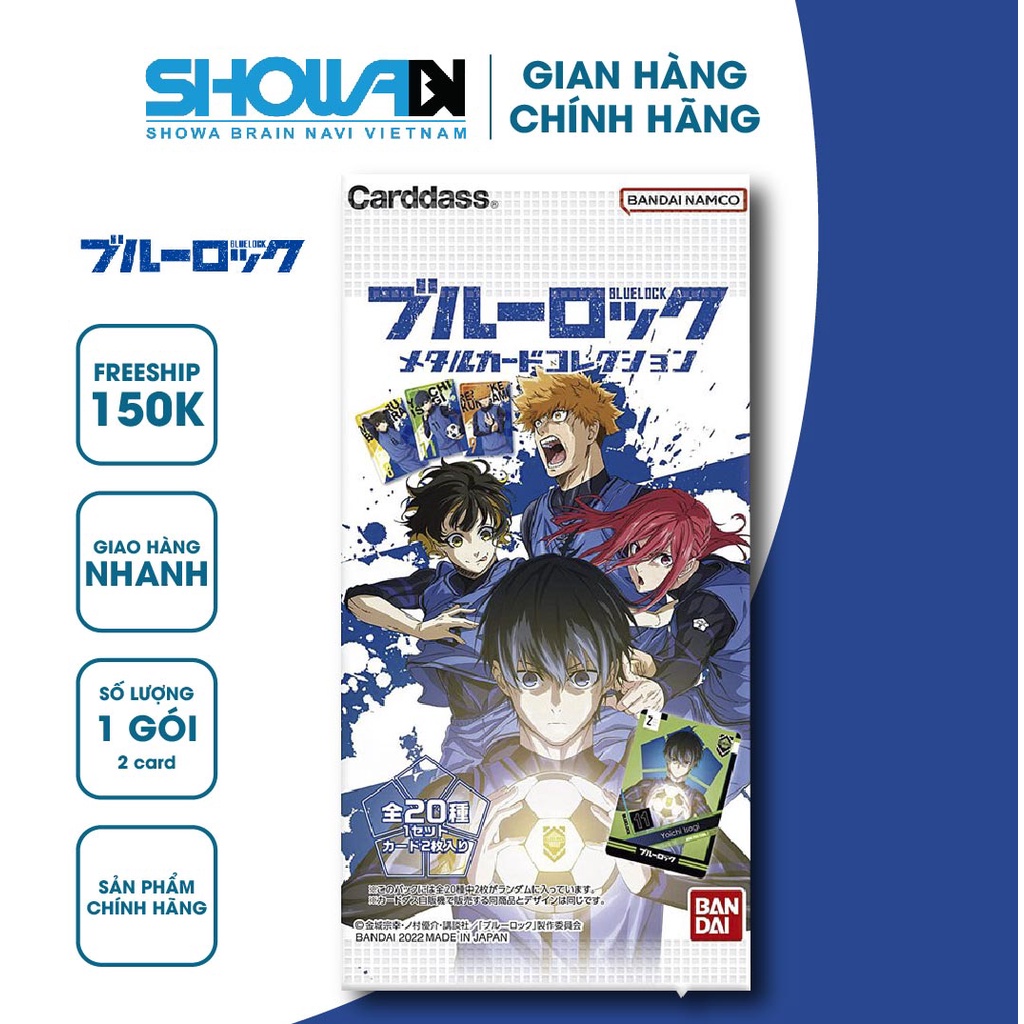 Blue Lock, Character Collection Card, Metallic Vol.1, Bandai, SL 1 Pack ...