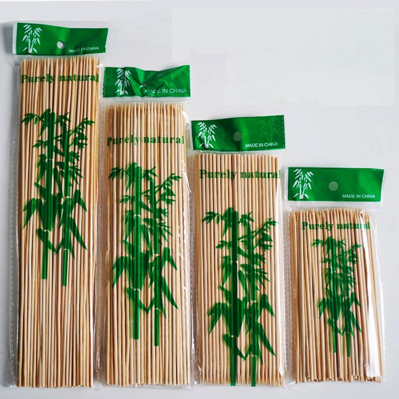 (5 Sizes) Batang Lidi Satay BBQ Stick Bamboo Skewer Kayu Cucuk Satey ...