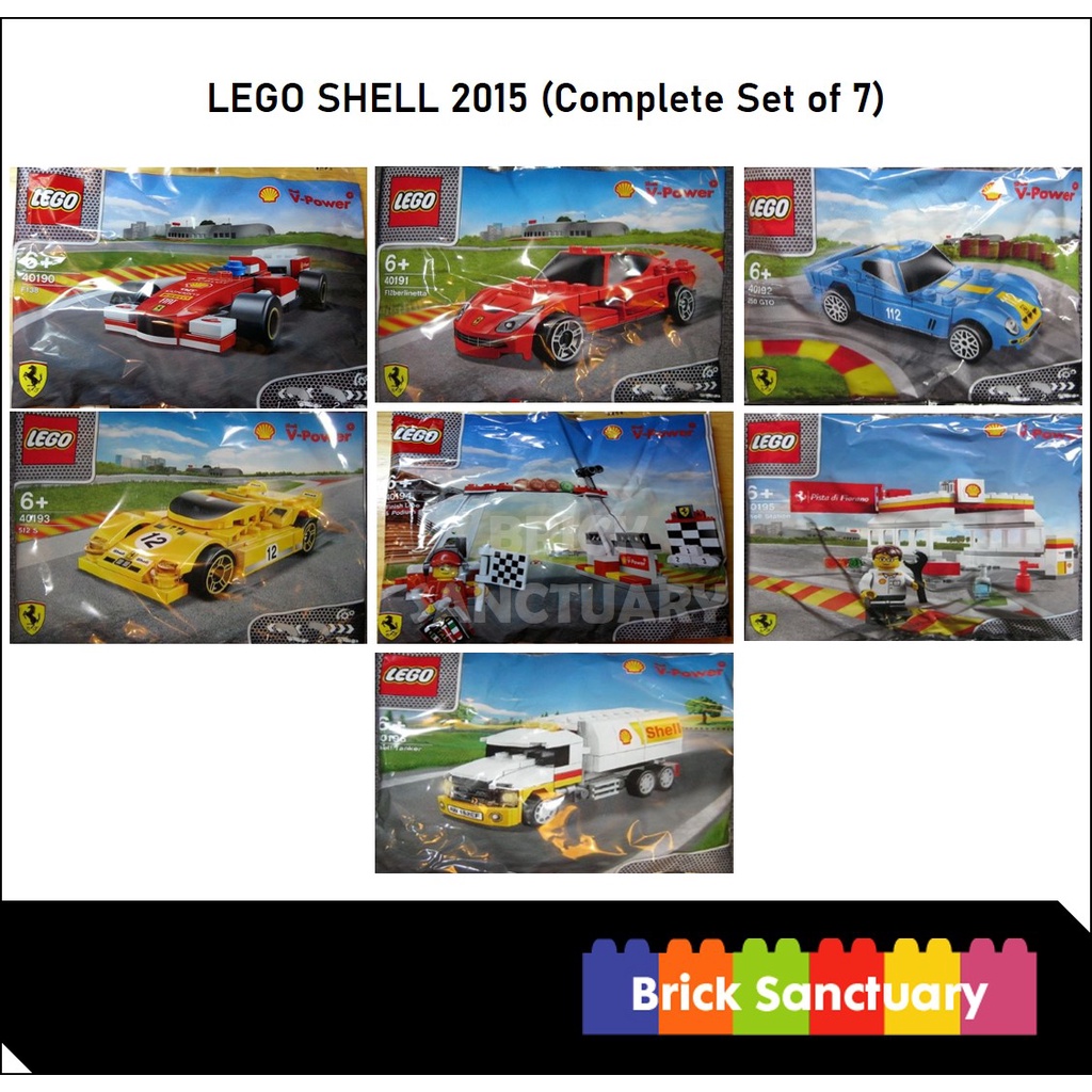 LEGO Shell 2015 (Complete Set of 7) (40190 40191 40192 40193 40194 ...