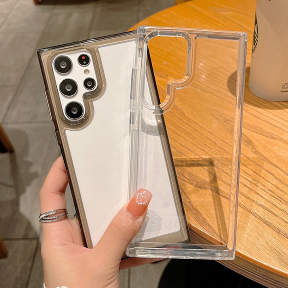 Transparent Shockproof Case for Samsung Galaxy S25 S24 S23 S22 S21 S20 FE Plus Note 20 Ultra ...