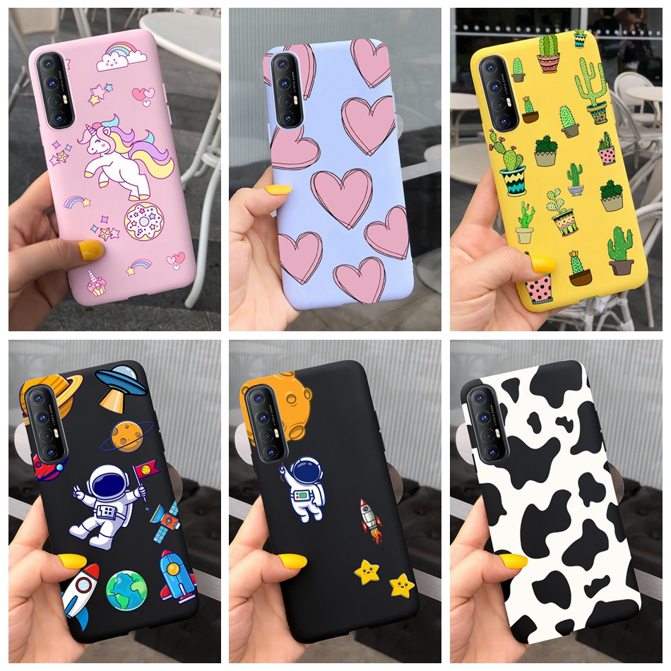 OPPO Reno3 Pro / Reno3 3Pro Cute Astronaut Cactus Cartoon Phone Casing ...
