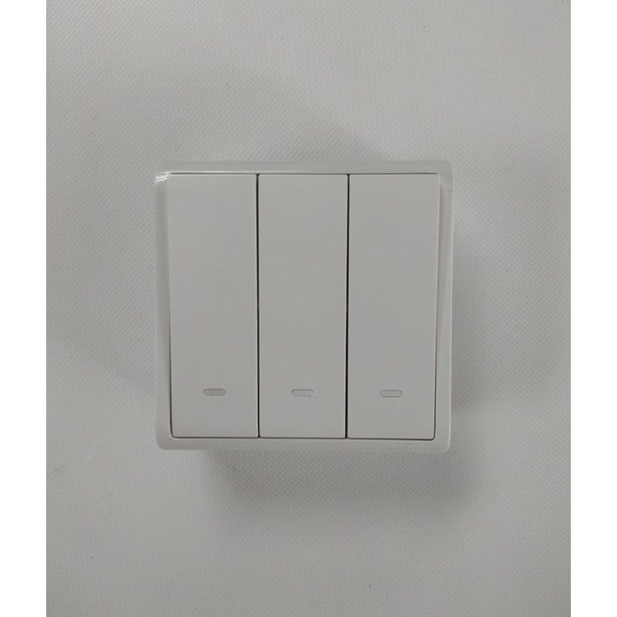 SCHNEIDER PIENO SERIES ( 3 Gang 1 Way ) SWITCHES ( WHITE ) | Shopee ...