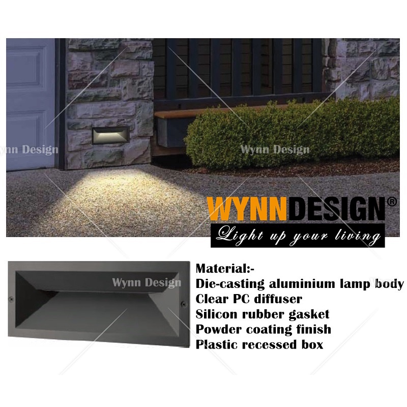 Wynn Design 13w LED IP65 Outdoor Light LED Step Light Garden Landscape ...