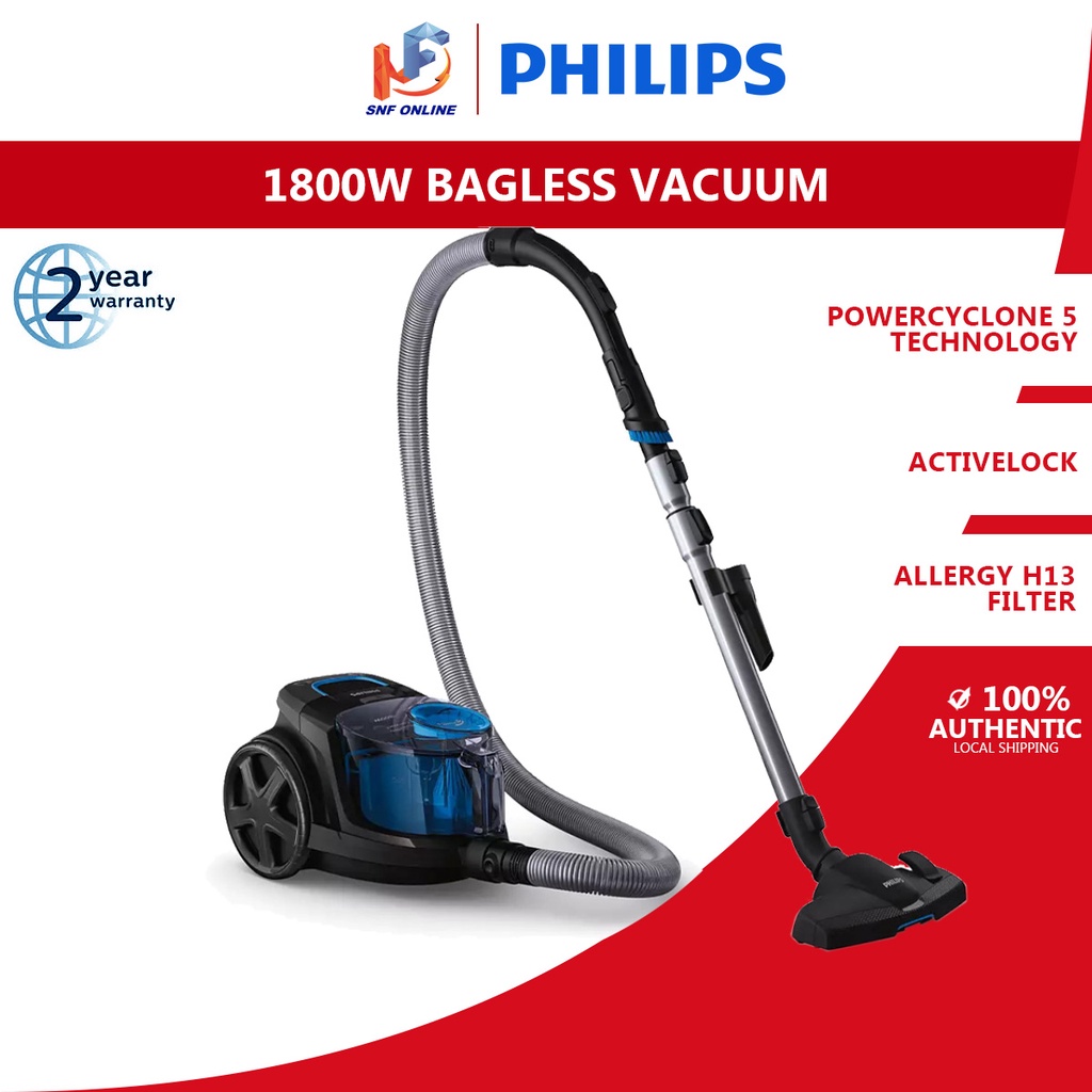 PHILIPS Penyedut Debu PowerPro Bagless Vacuum PowerCyclone FC9350 ...