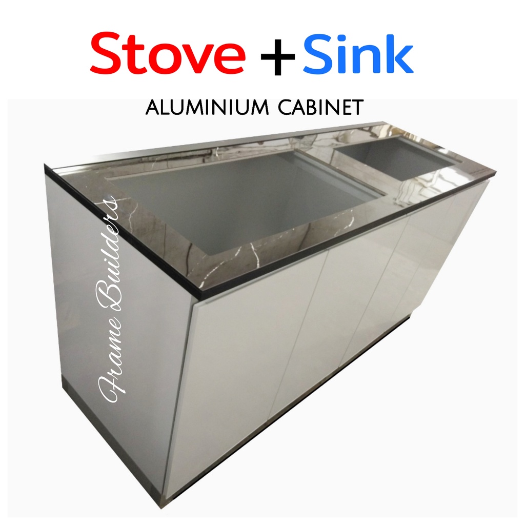 Stove + Sink Cabinet/Aluminum Kitchen Cabinet/Sink & Stove Cabinet ...