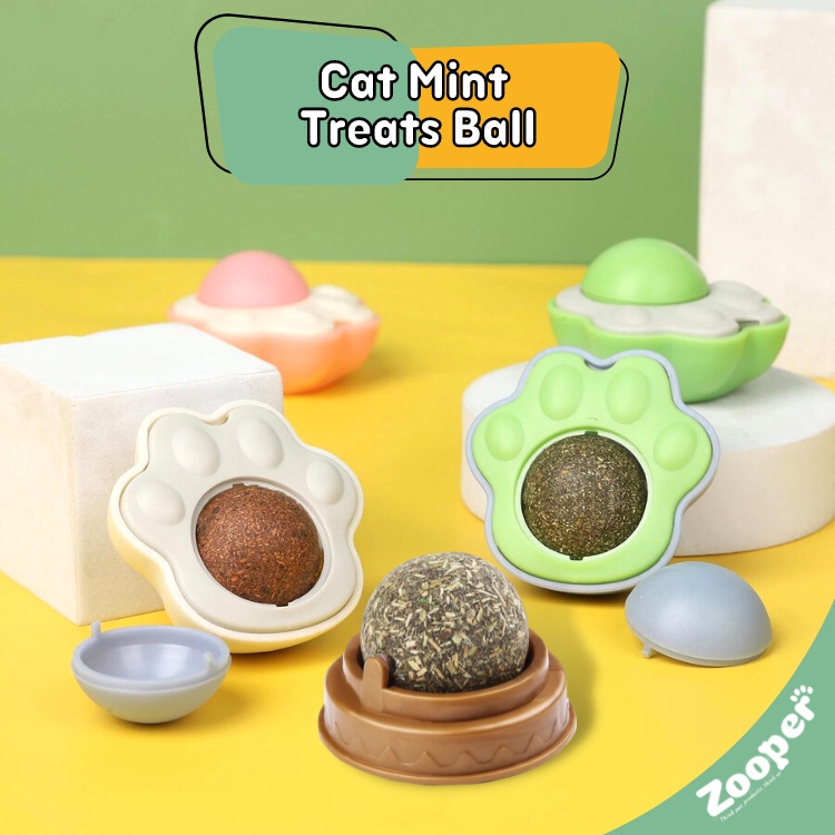 Zooper Catnip Toy Kucing Accessories Mainan Kucing Cat Mint Treats Ball ...