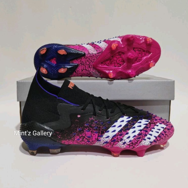 Adidas predator mutator 20.1 Black Pink FG football boots | Shopee Malaysia