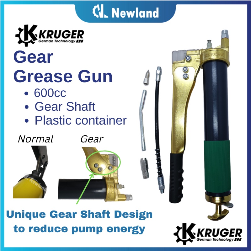 Newland Grease Pump / Pump Grease Heavy Duty / Pam Gris - 600cc (Gear ...