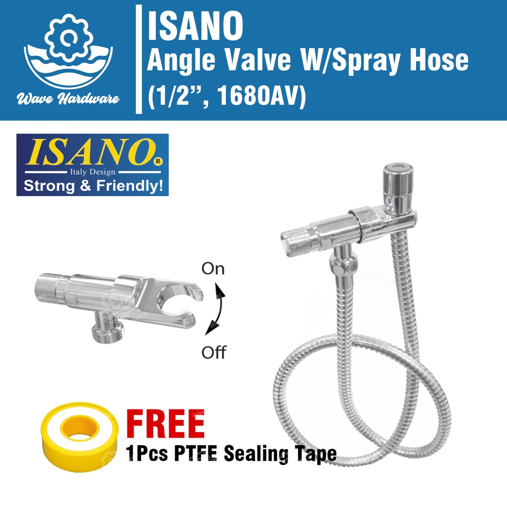 ISANO Angle Valve W/Spray Hose (1/2 Inch, 1680AV) | Shopee Malaysia