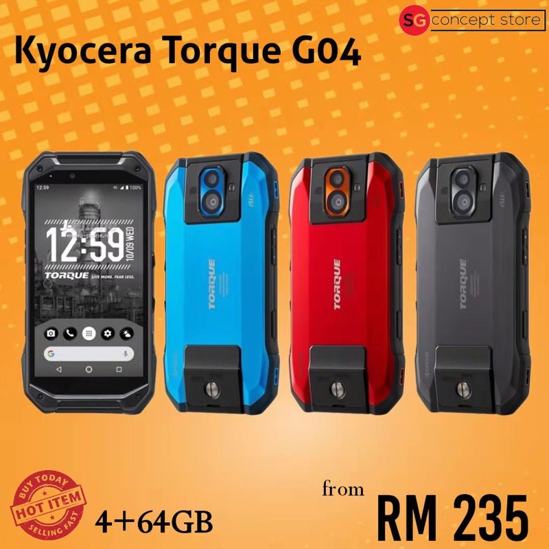ReviewChael Kyocera Torque G04 (Original second) | Shopee Malaysia