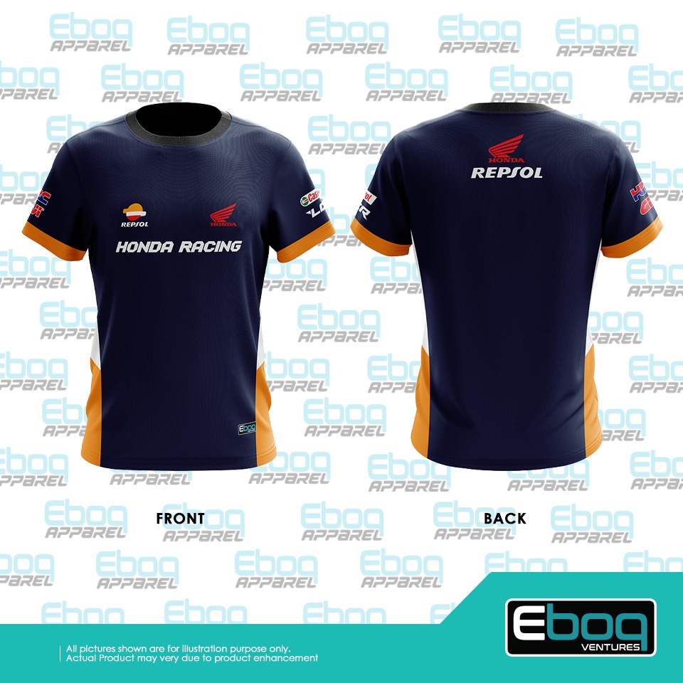 [Ready Stock] Tshirt Honda Repsol 02 Eboq Sublimation / AD Baju Honda ...