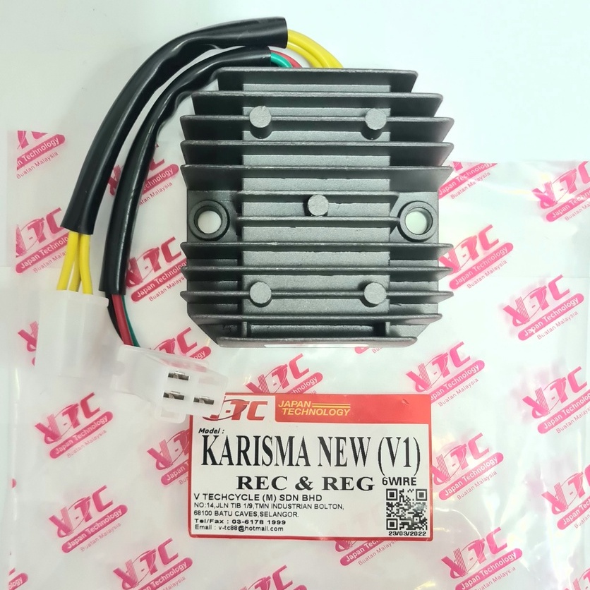 MODENAS KARISMA NEW KARISMA125 NEW V1 6WIRE REC&REG RECTIFIER KATAO ...