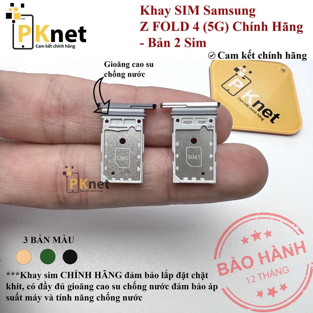 GENUINE Samsung Z Fold 4 (5G) Sim tray, 2 Sim version [All colors, with ...