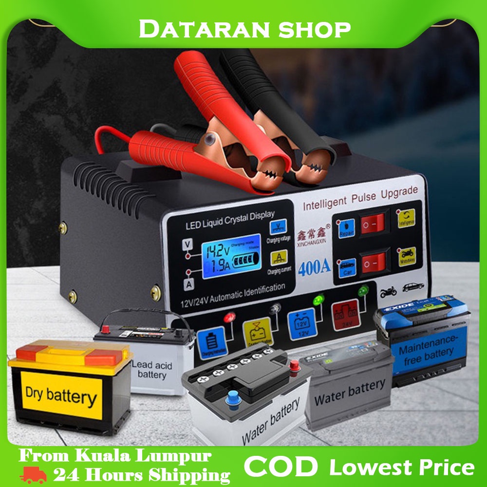 Charger 12v/24v 300A Car Lorry Battery Charger Pengecas Bateri Kereta ...