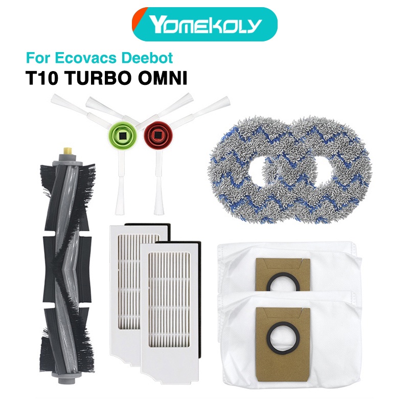 For Ecovacs Deebot T10 Turbo / Omni Parts of Main Brush, Side Brush ...