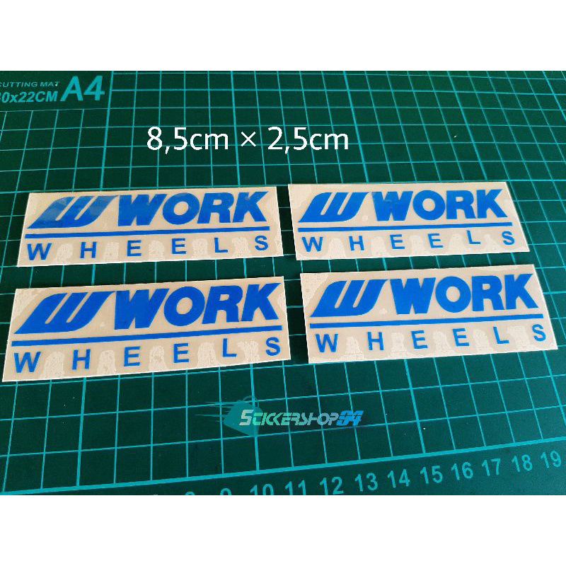 Sticker CUTTING WHEELS 4-piece WORK WHEELS WHEELS | Shopee Malaysia