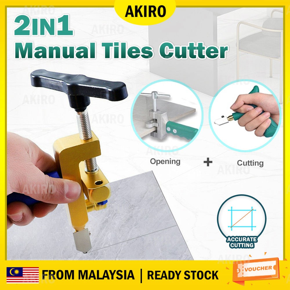 AKIRO 2in1 Ceramic Tile Glass Cutter Hand Tile Divider Manual Tile ...