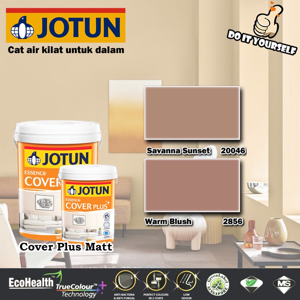 JOTUN ESSENCE COVER PLUS INTERIOR MATT 1 Liter Savanna Sunset 20046 ...