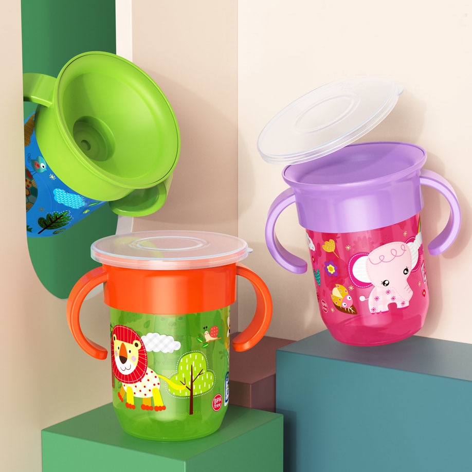 360 Degree Leakproof Magic Cup Baby Drink Learning Cup Baby Choke Proof ...