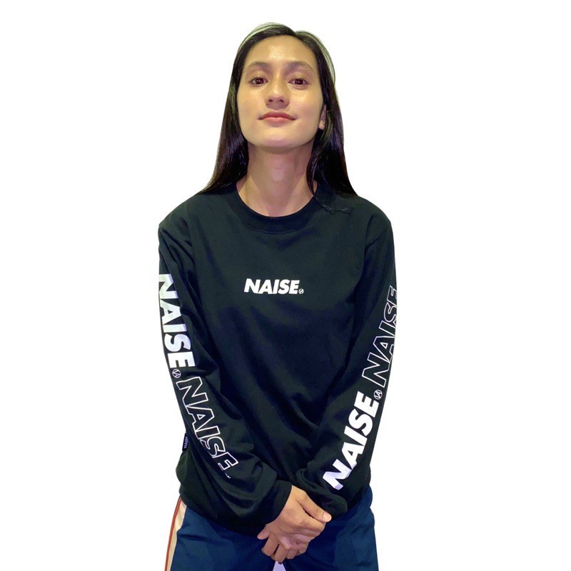 NAISE WIZARD LONGSLEEVE BLACK Men and women tops tshirts breakable T ...