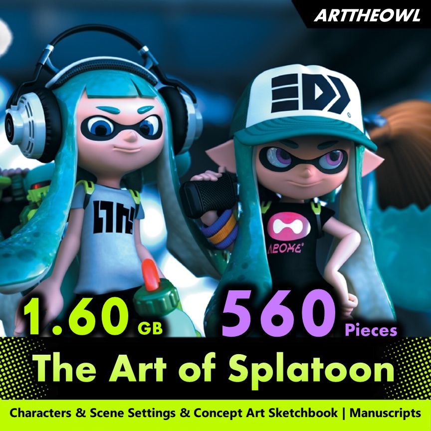 🔥 The Art of Splatoon Concept Art & Settings Collection 🔥 Anime Manga ...