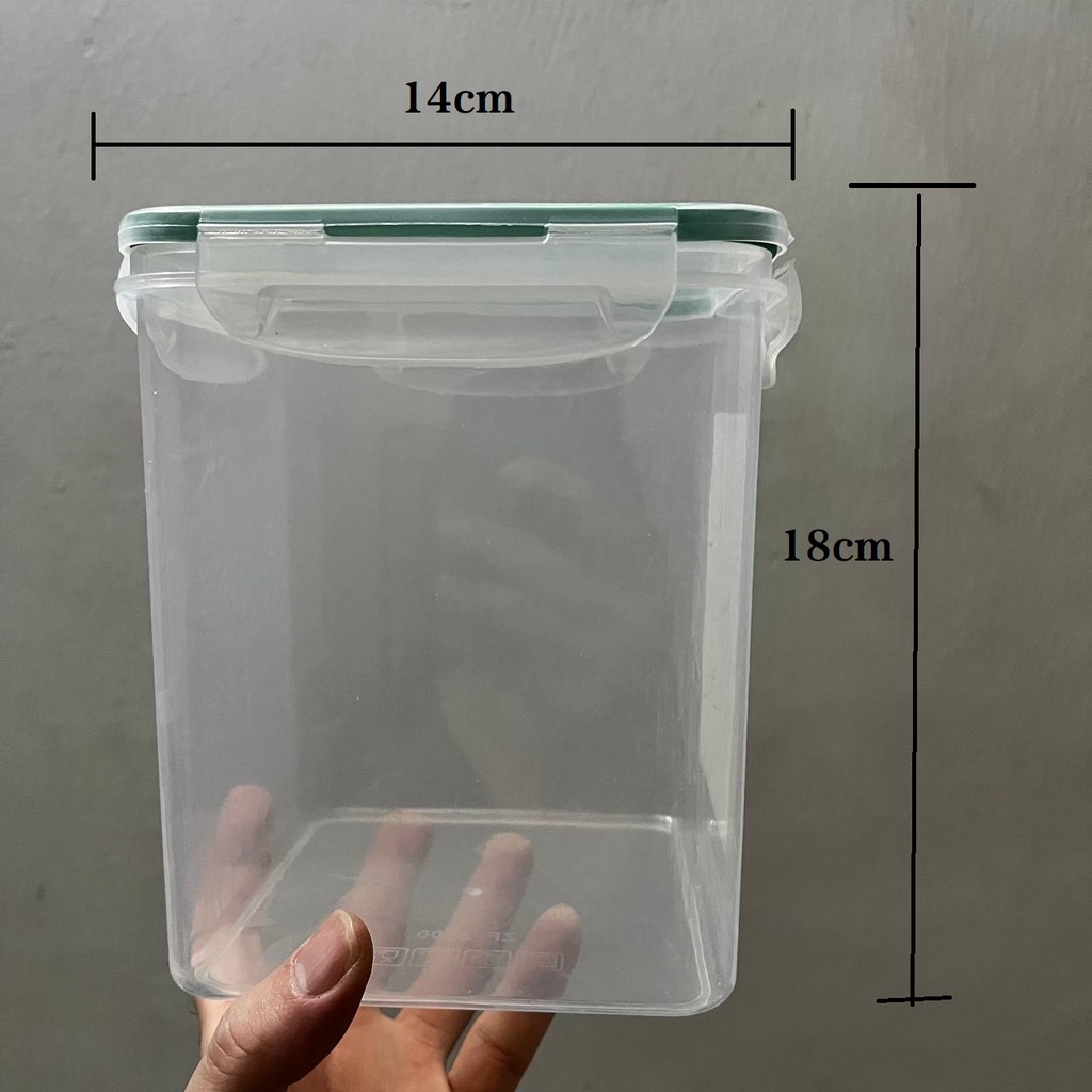 Air Sealed Transparent Food Container Kitchen Storage Organizer 4 ...